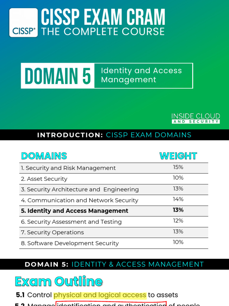 CISSP Identity & Access Guide | PDF | Radius | Access Control