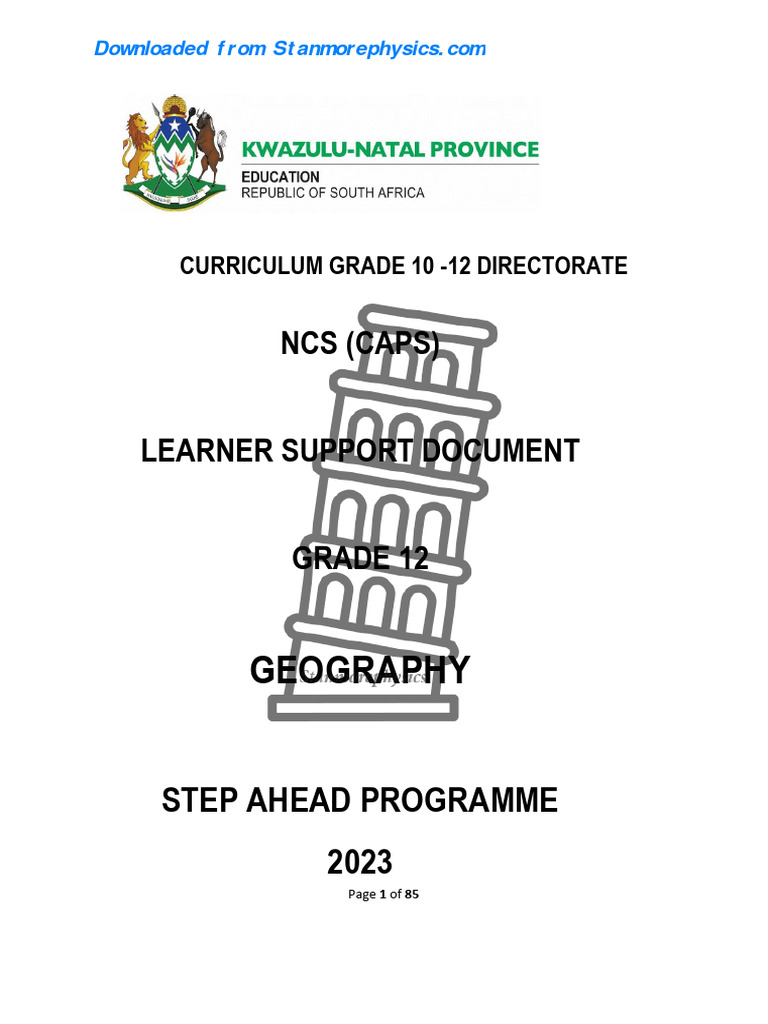 Step Ahead 2023 Geography Grade 12 Learner Guide | PDF | Agriculture ...