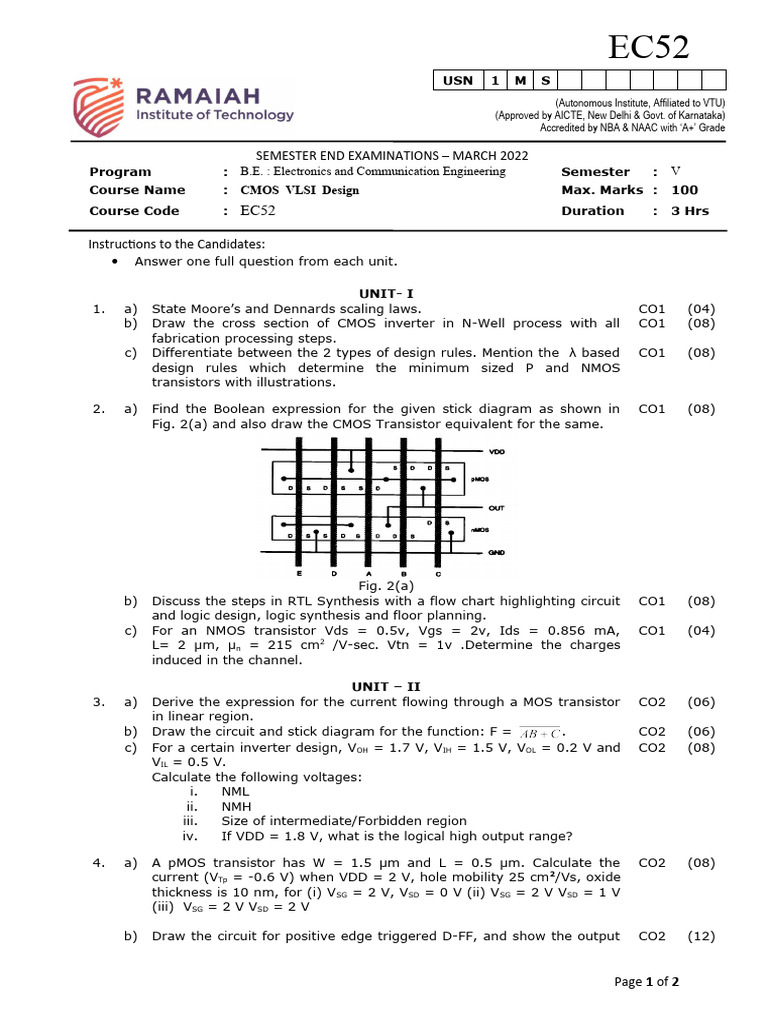 See Cmos Vlsi | PDF | Cmos | Logic Gate