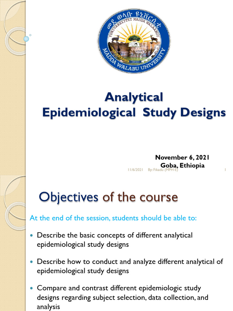 Analytical Study Designs | PDF | Cohort Study | Randomized Controlled Trial