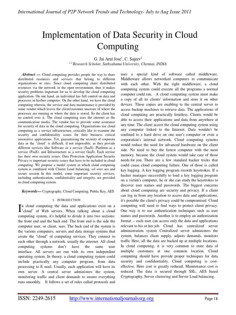 Bass Paper 2 | PDF | Denial Of Service Attack | Cloud Computing