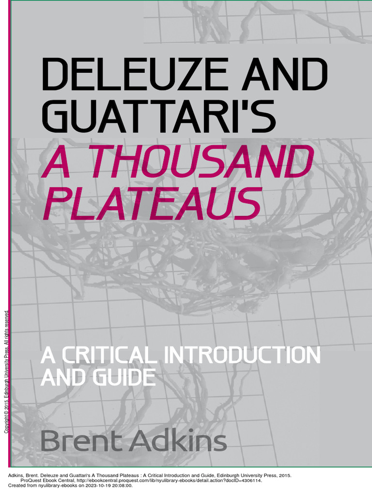 Deleuze and Guattaris A Thousand Plateaus A Criti... Full-Book | PDF ...
