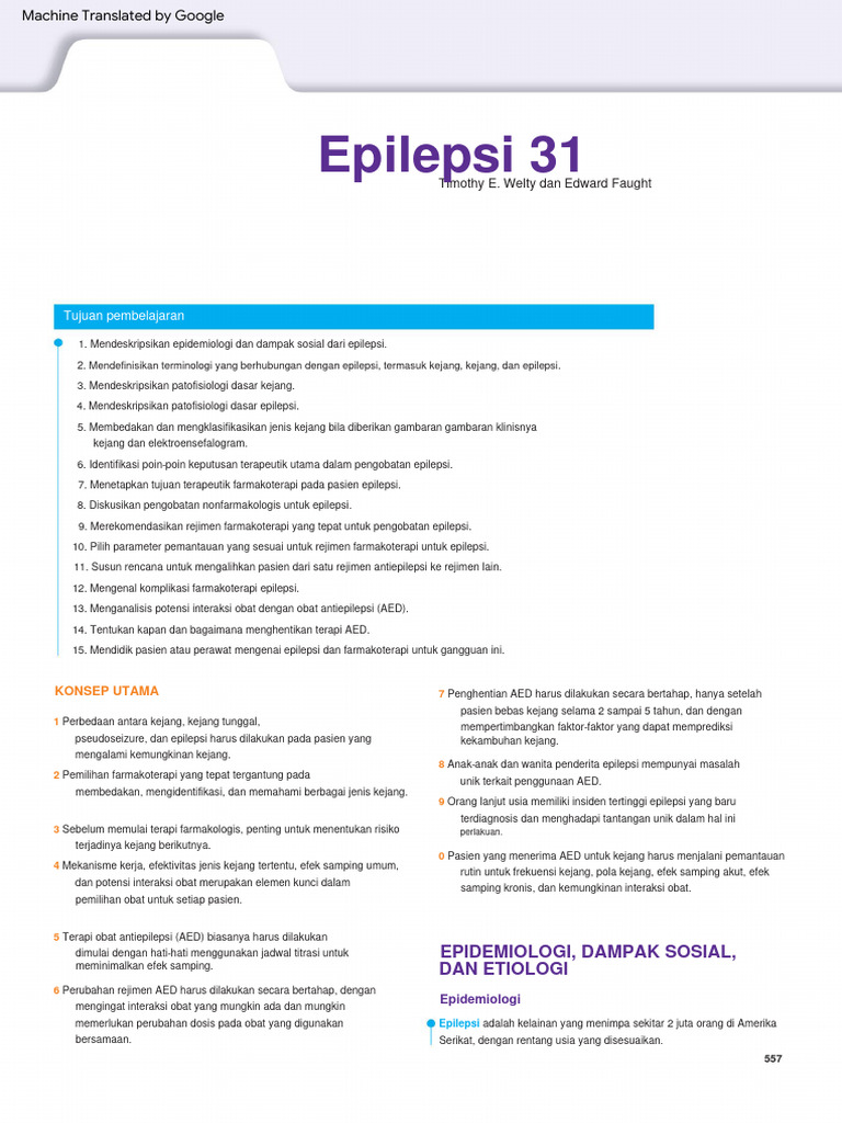 Bahan LCT Epilepsi | PDF | Sains & Matematika