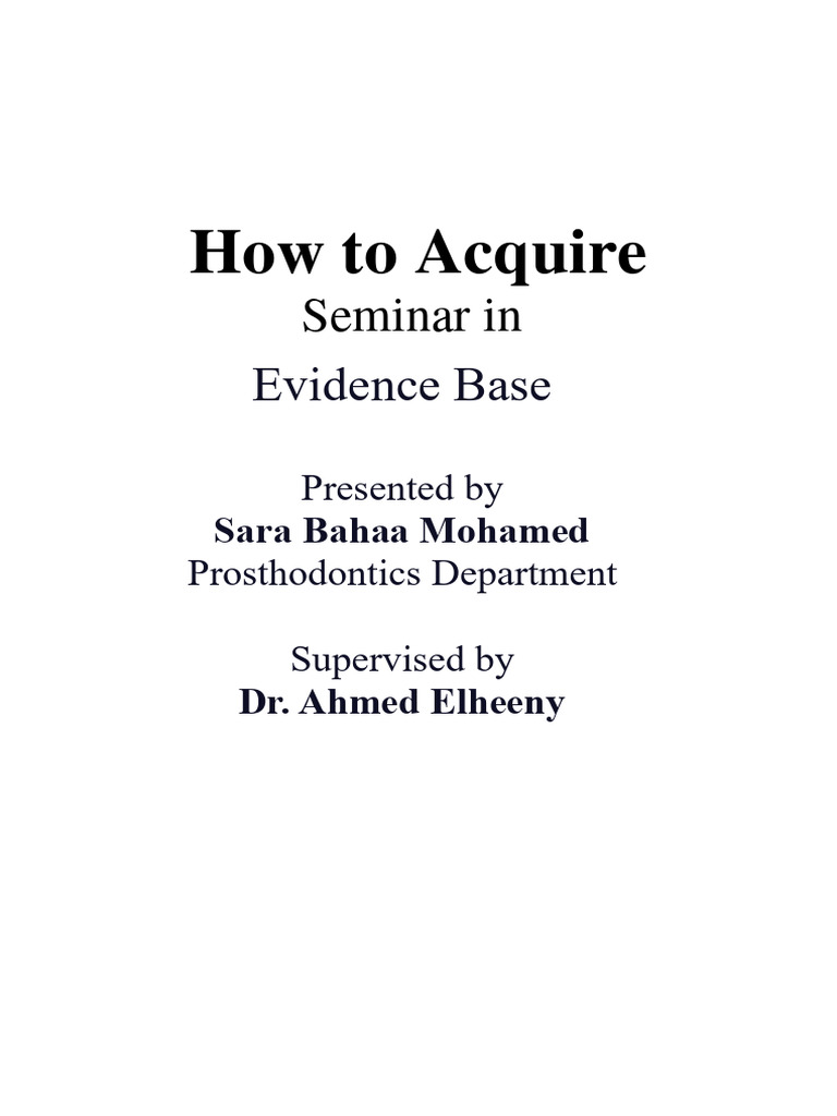 How To Acquire | PDF | Methodology | Questionnaire