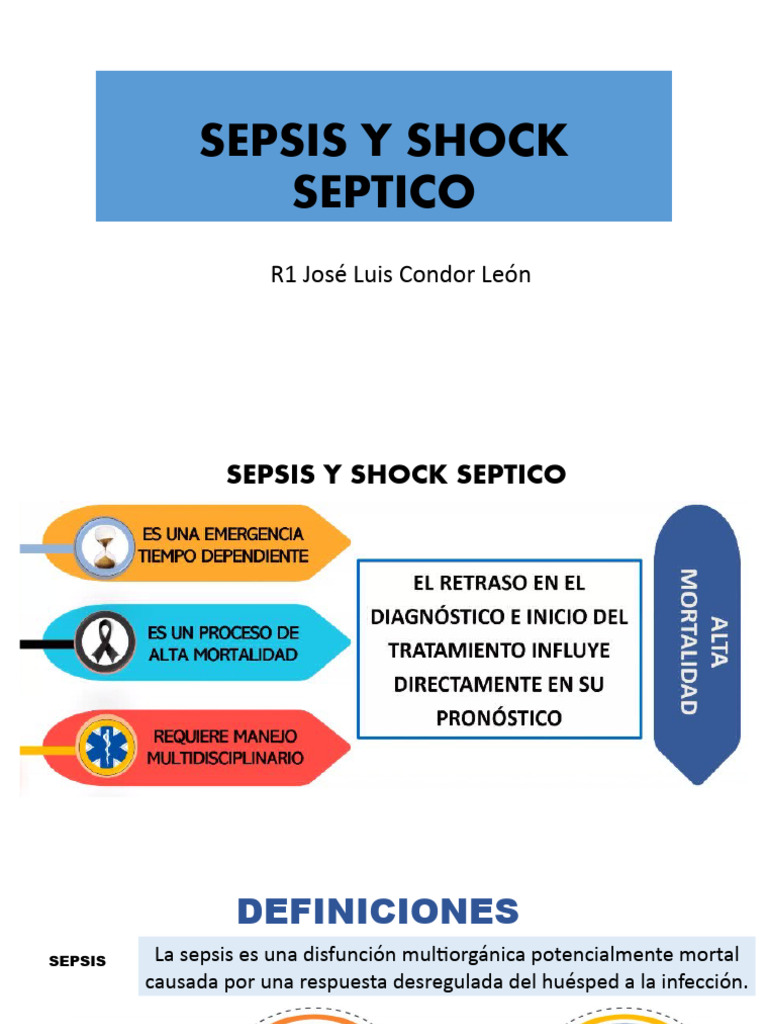 Sepsis y Shock Séptico: Definiciones y Tratamiento | PDF | Septicemia ...