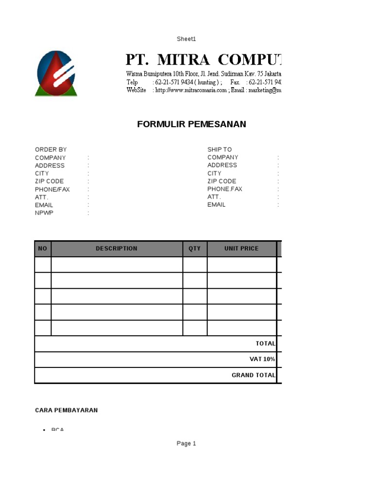Formulir | PDF | Finance & Money Management