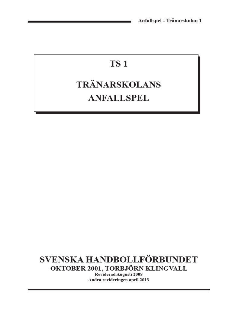 TS1 Anfallsspel | PDF