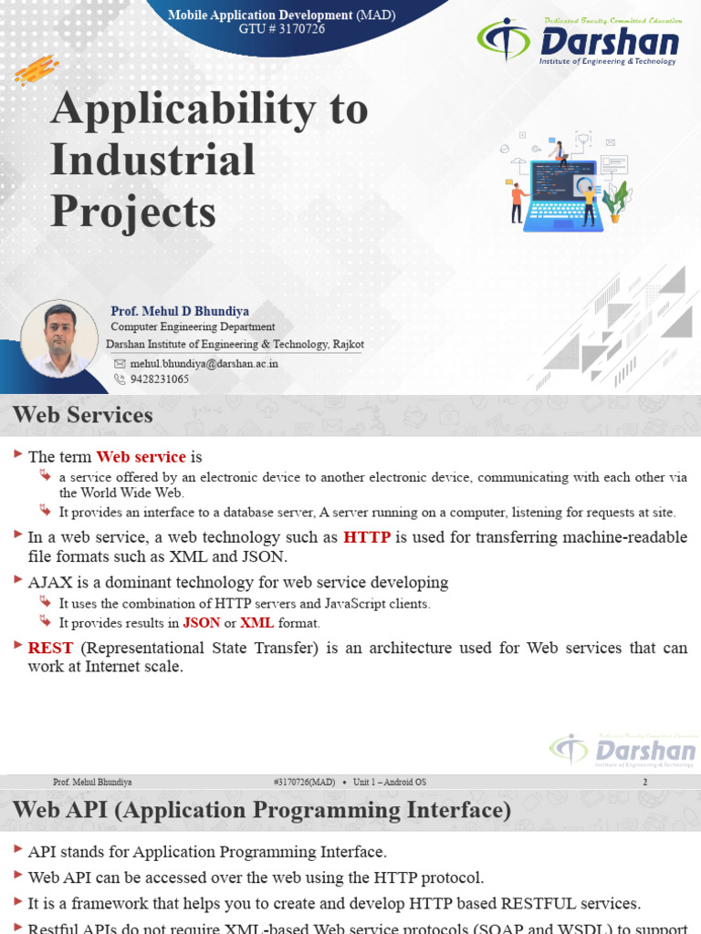 MAD GTU Study Material Presentations Unit-6 01122021102145AM | PDF | Web Service | World Wide Web