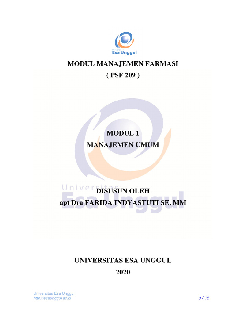 Modul 1 Manfar Ps 209 V | PDF | Karier & Perkembangan | Bisnis