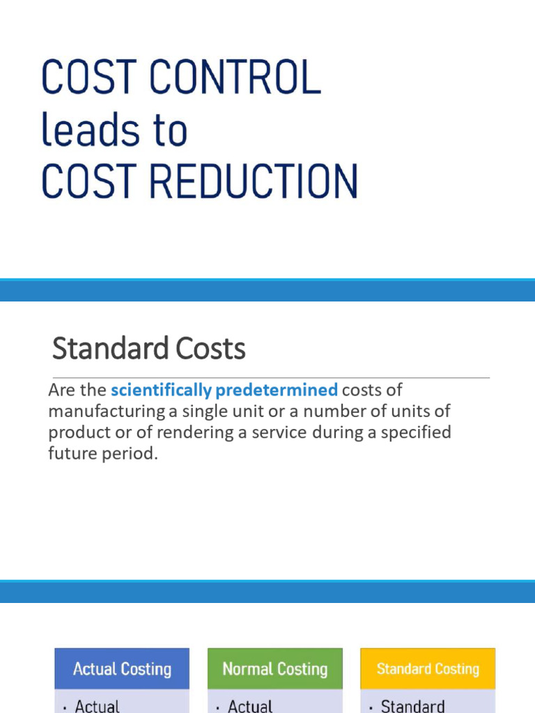 006 Standard Costing System and Variance Analysis | PDF