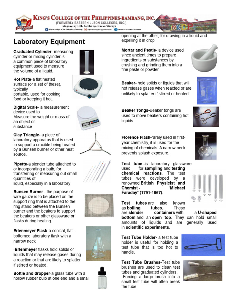 Laboratory Equipment | PDF | Materials | Physical Sciences