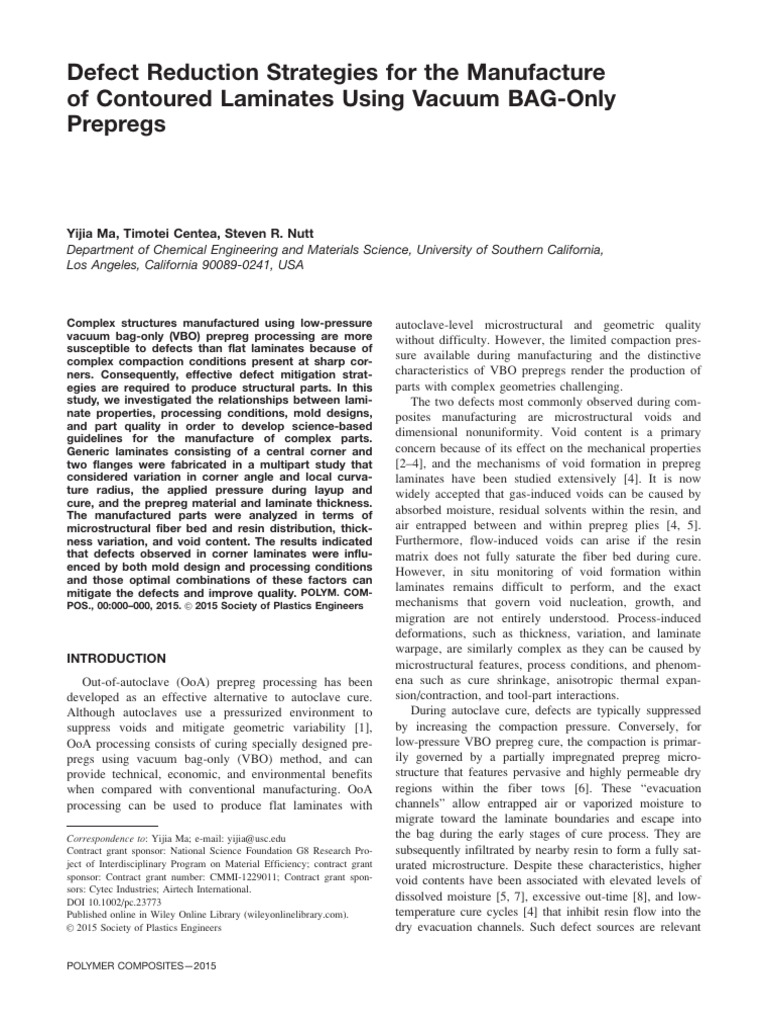 DR - 51 - Defect Reduction Strategies For The Manufacture of Contoured ...