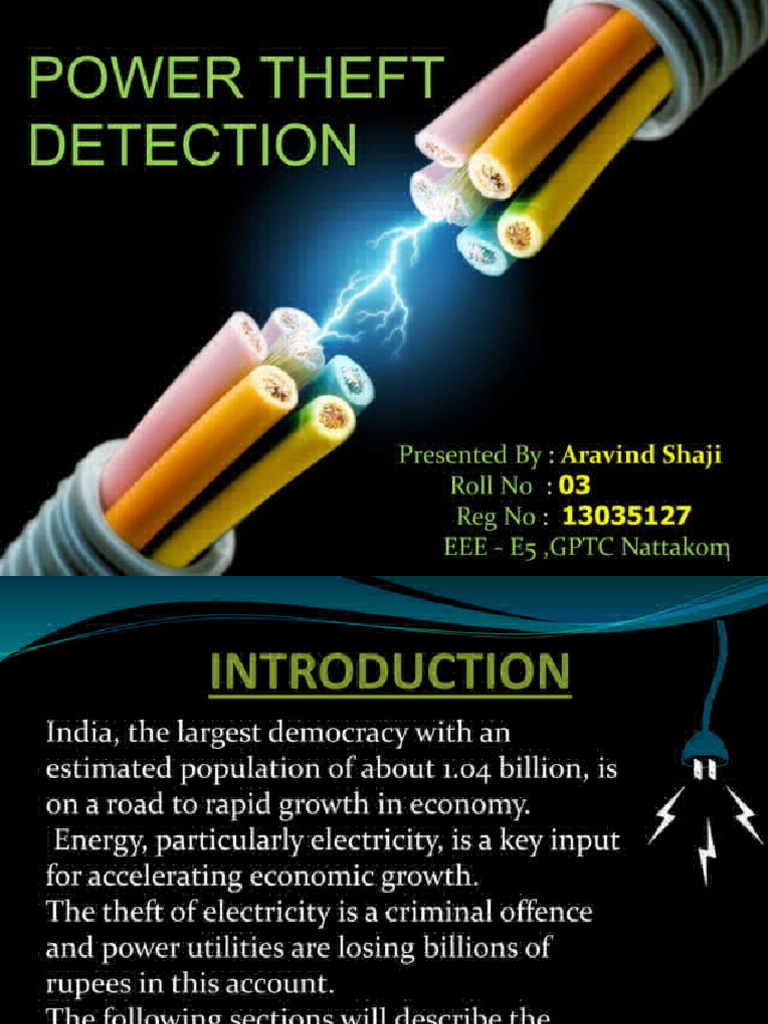 Power Theft Detection | PDF