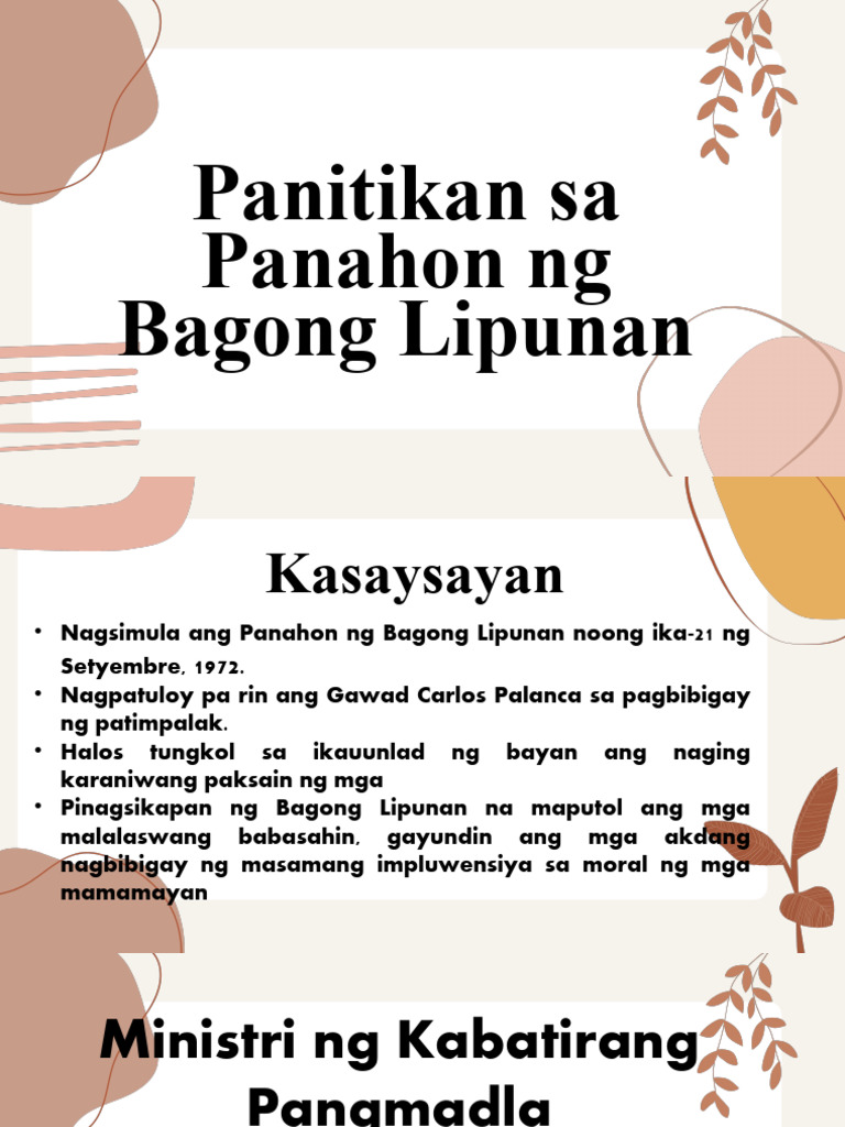 Panitikan Sa Bagong Lipunan | PDF