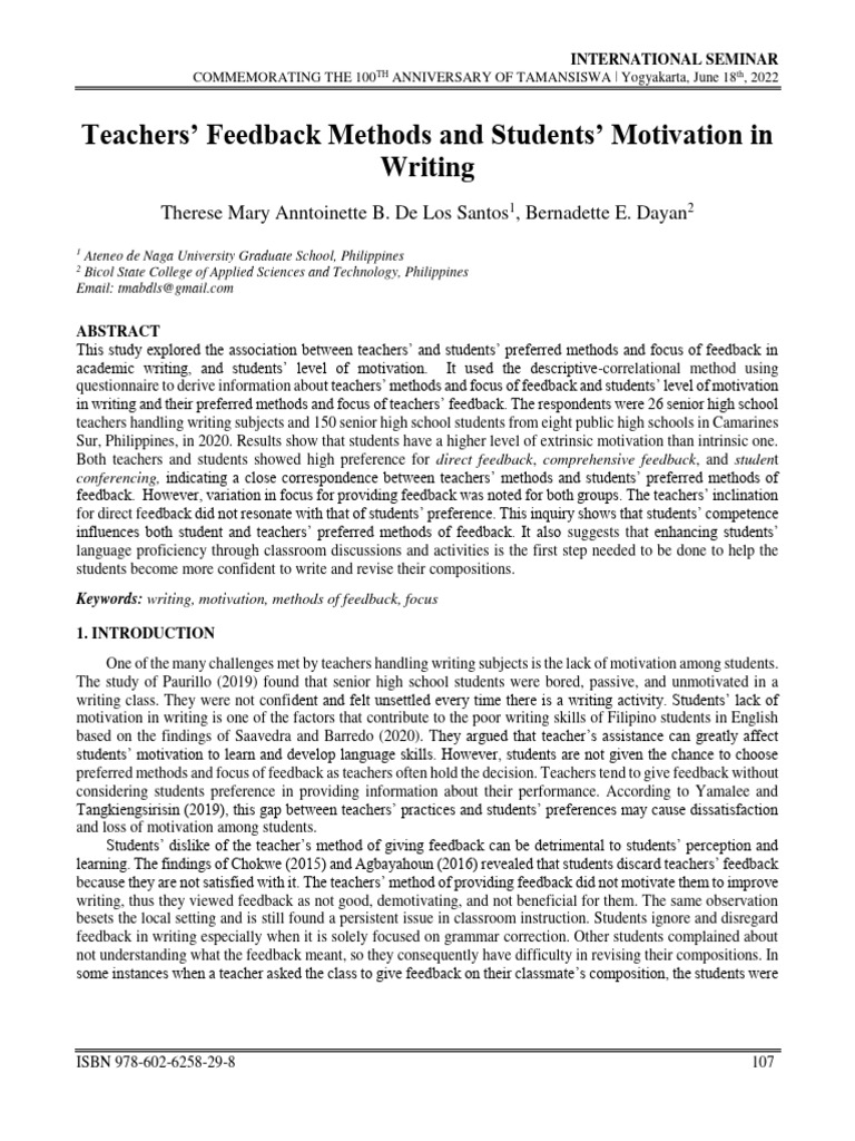 Manuscript 051 | PDF | Motivational | Motivation