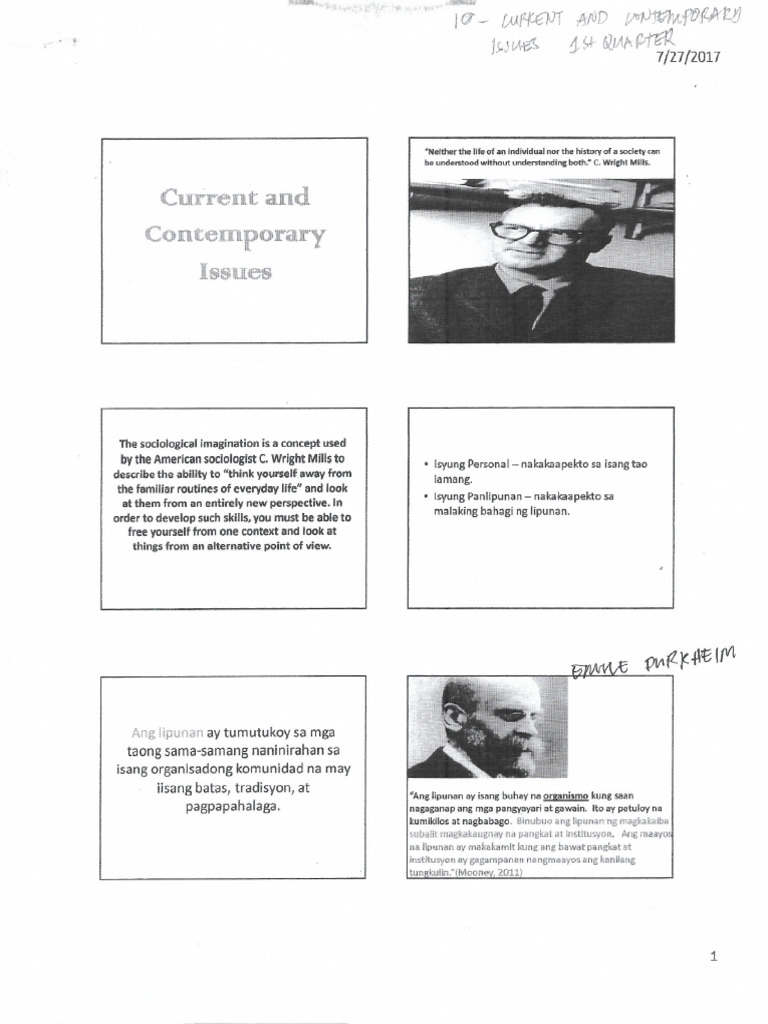 Current Contemporary Issues | PDF