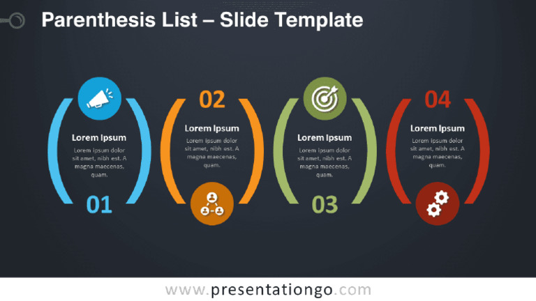 Parenthesis List Graphics PowerPoint Google Slides | PDF