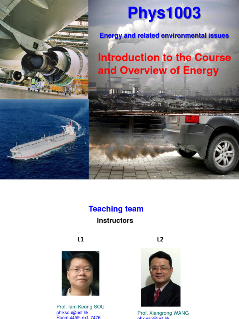 Lecture 1 - Introduction and Review of Energy | PDF | Engines | Nature