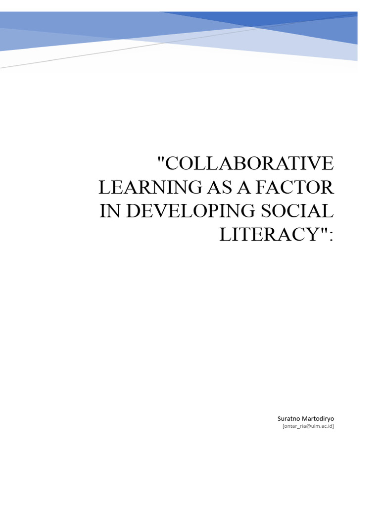 Collaborative Learning-Srn | PDF | Learning | Collaboration