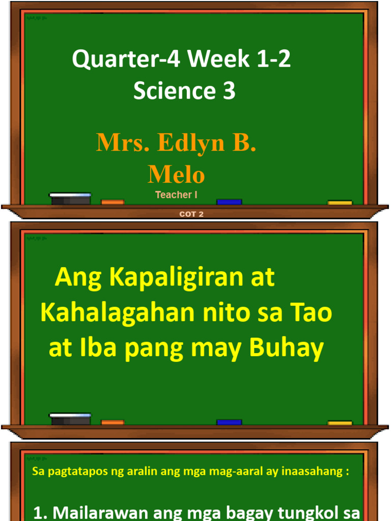 Quarter 4 Week 1 2 Science Edited | PDF