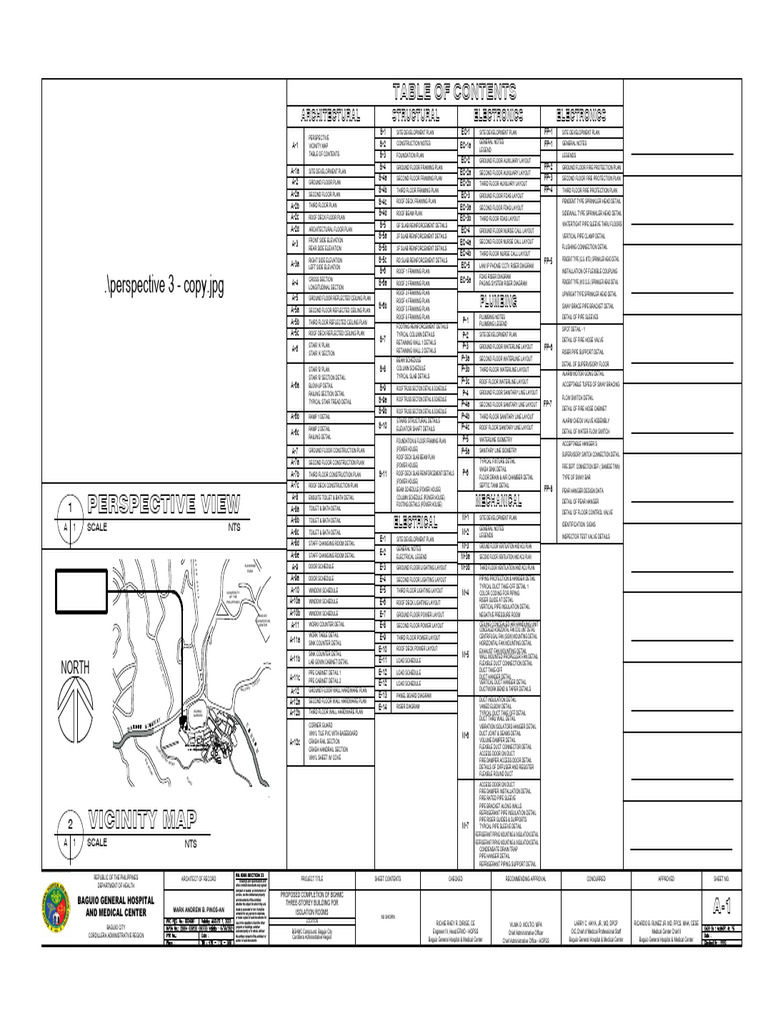 Plans Proposed Completion Three Storey Building For Isolation Rooms ...