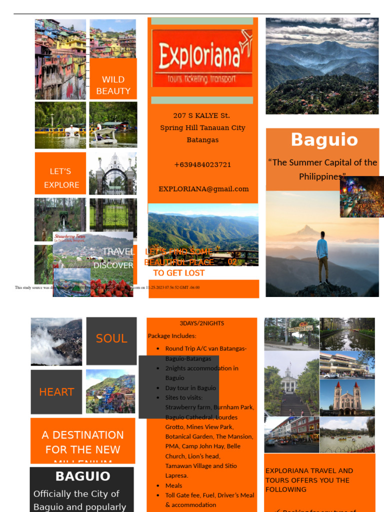 Baguio Travel Brochure FINAL TP 2 | PDF