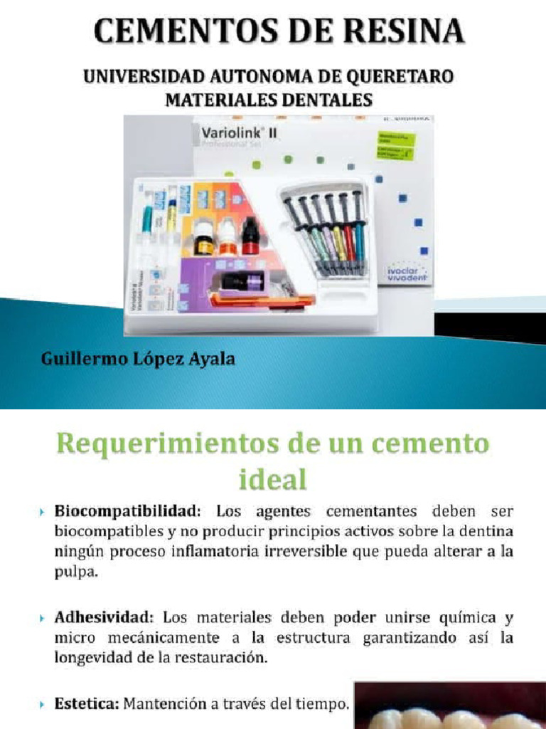 Cementos de Resina | PDF