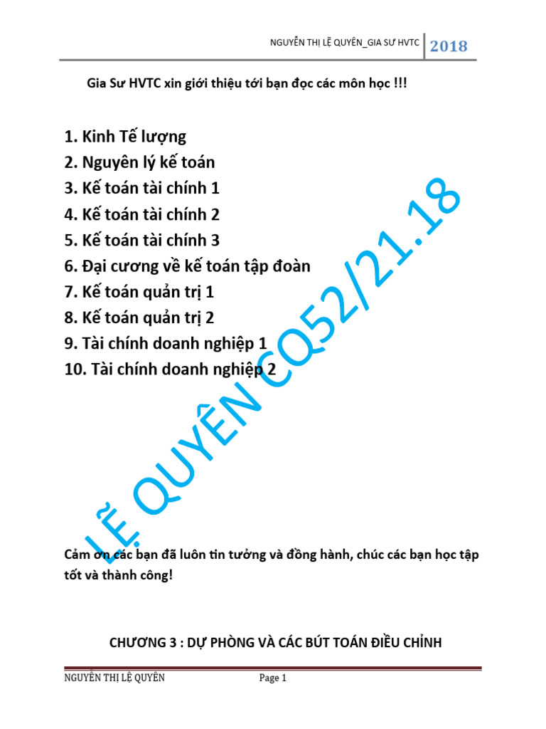 KTTC2 BÀI TẬP CHƯƠNG 3 | PDF