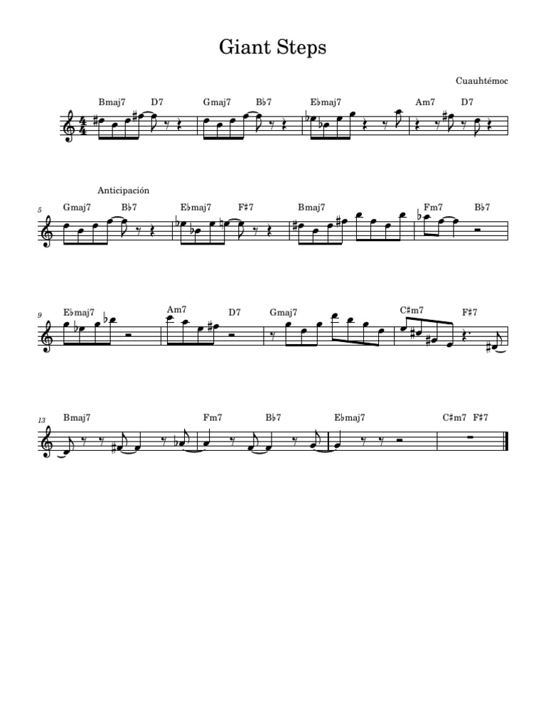 Giant Steps Solo | PDF