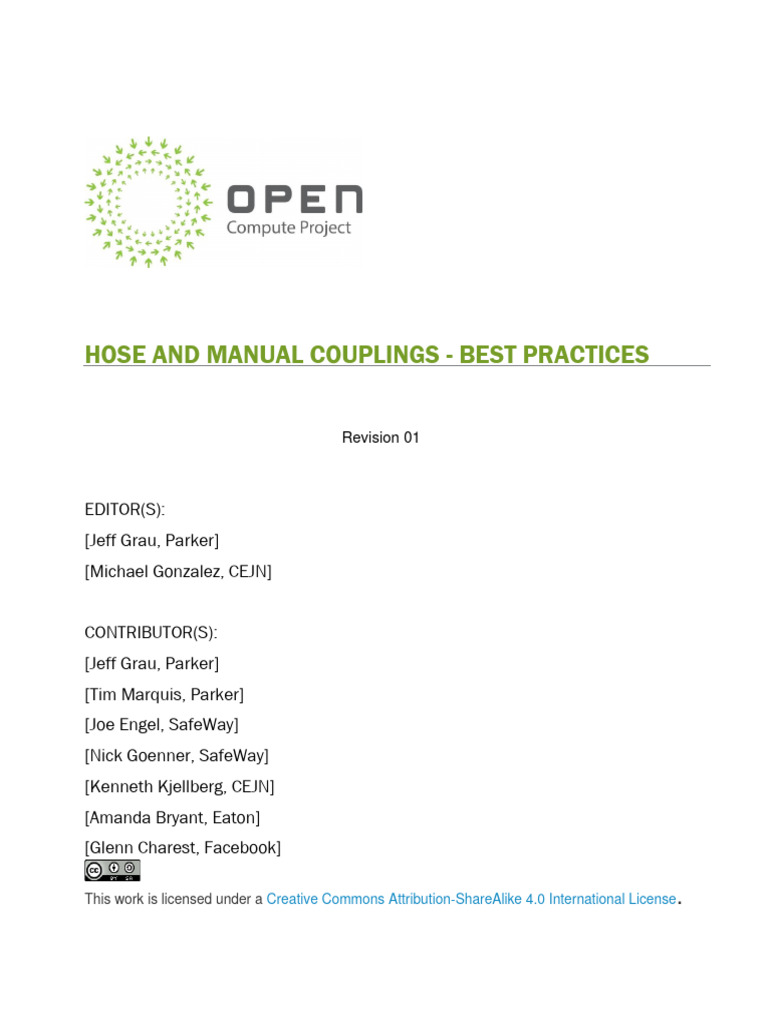 Ocp Manual Couplings at Hoses PDF | PDF | Pipe (Fluid Conveyance ...