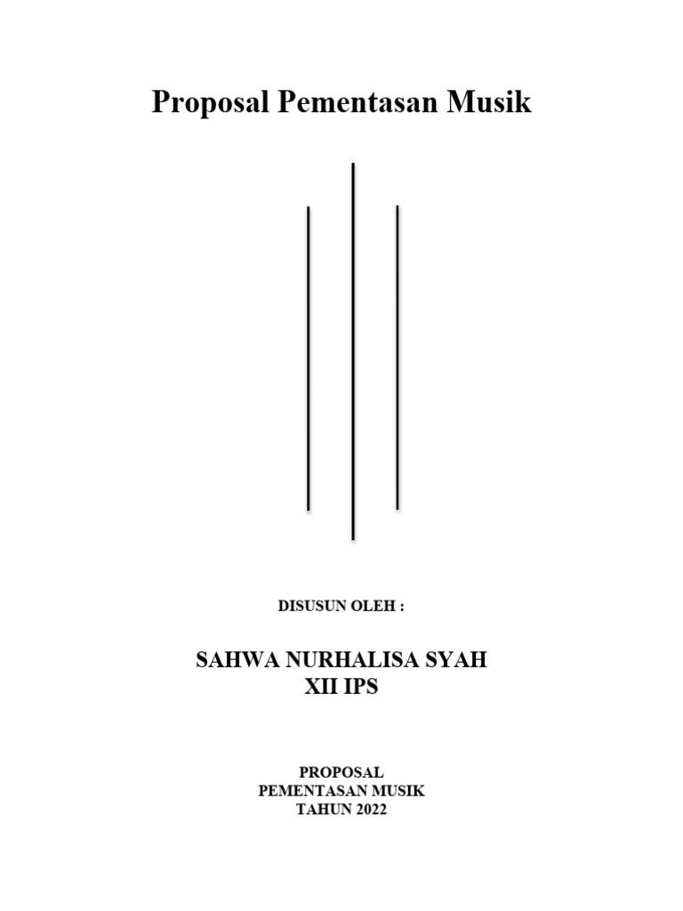 Proposal Pementasan Musik 2022 | PDF