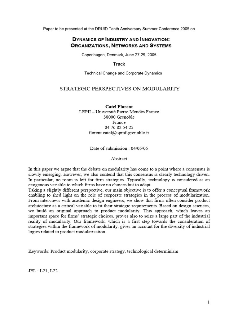 Catel Florent | PDF | Modularity | Modular Programming