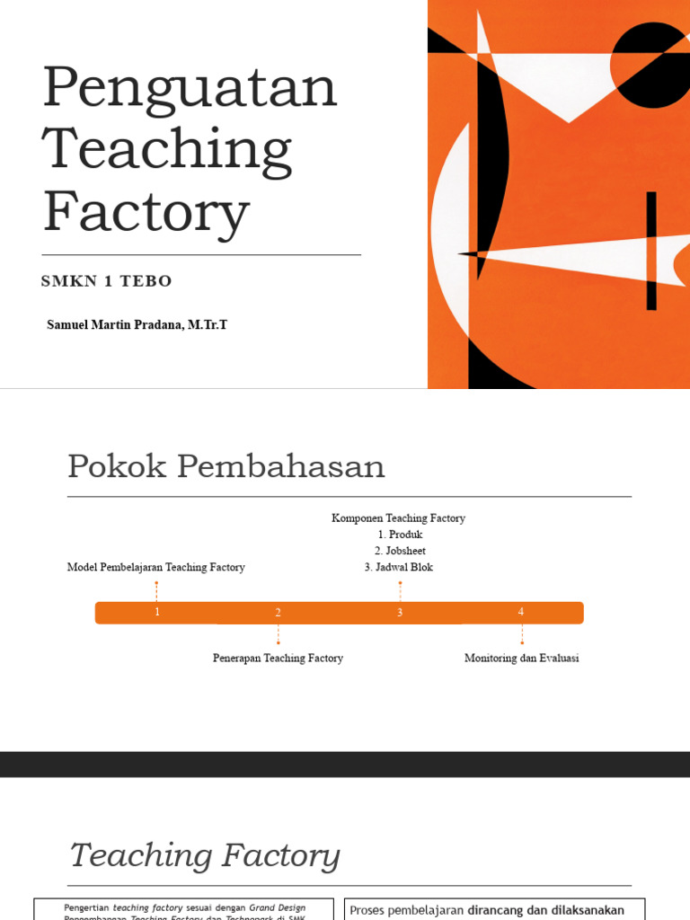 Penguatan Teaching Factory | PDF