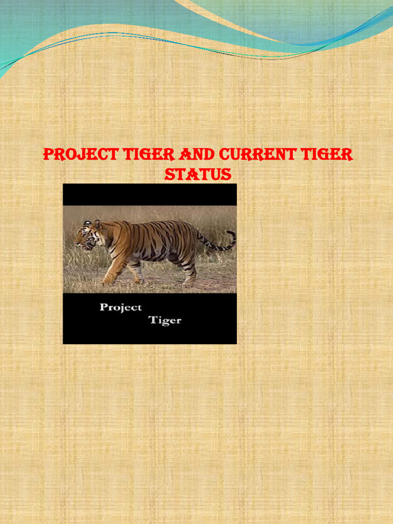 Project Tiger | PDF | Tiger | Conservation Biology