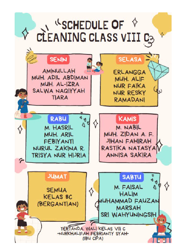 Jadwal Kebersihan | PDF