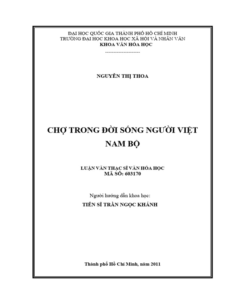 Cho Trong Doi Song Nguoi Viet Nam Bo 3867 Pdf