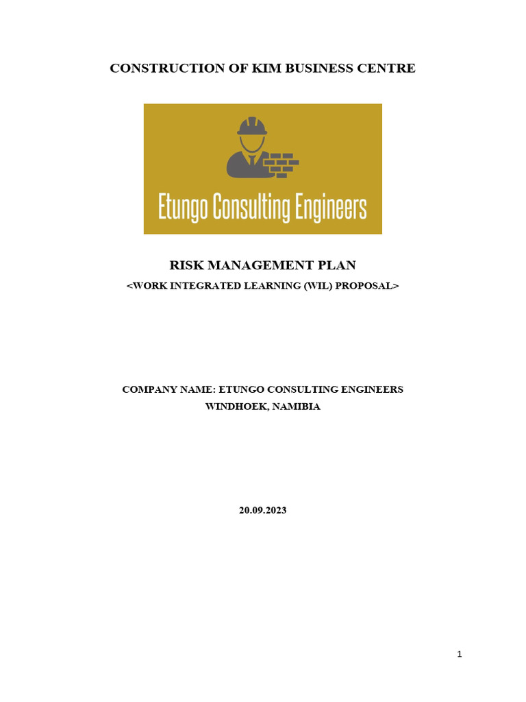 Risk Management Plan | PDF | Risk Management | Risk Risk Management Plan | PDF | Risk Management | Risk