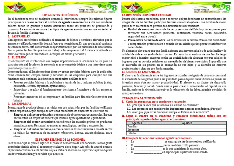 Los Agentes Economicos | PDF | Business | Consumo (economía) Los Agentes Economicos | PDF | Business | Consumo (economía)