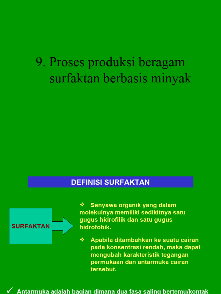 Panduan Lengkap Surfaktan | PDF
