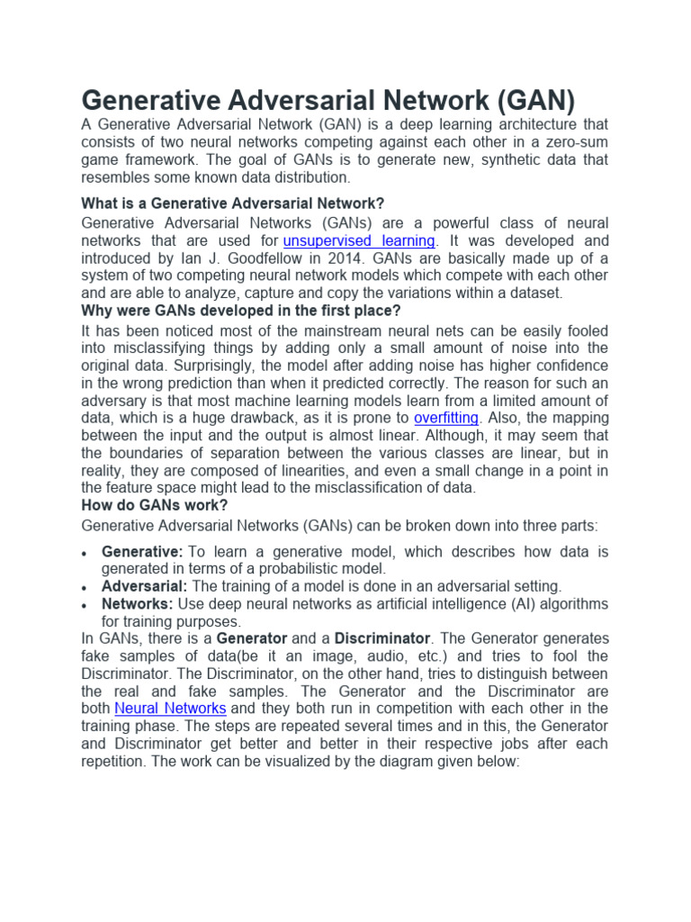 Lecture 2.3.4GAN | PDF | Systems Science | Cognition