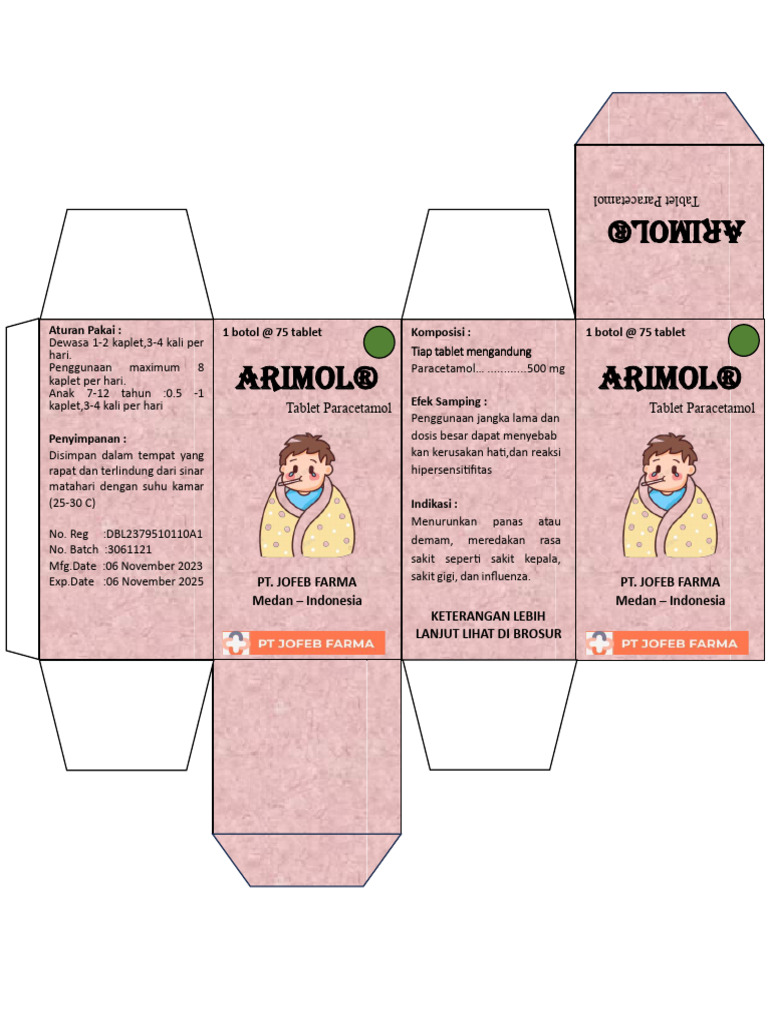 Template Kotak Sediaan | PDF