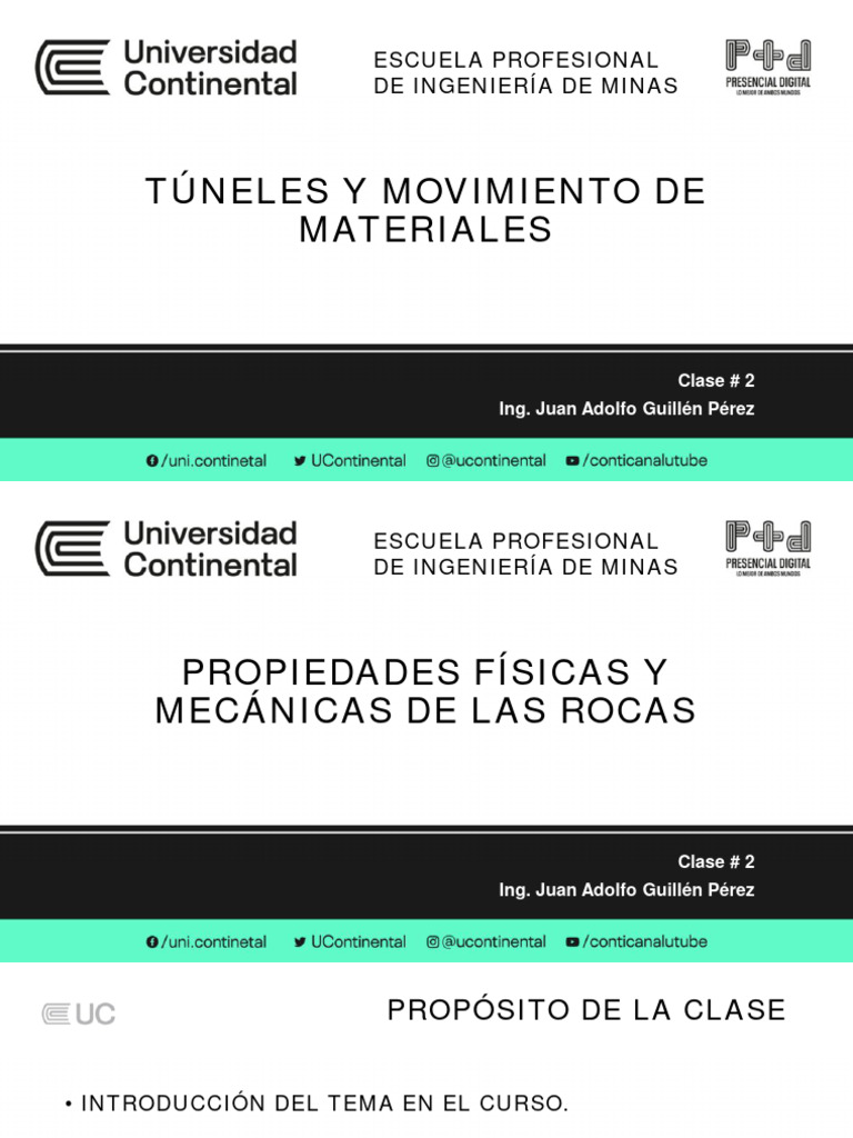 PPT 2023 20 - 2 - Propiedades Físicas-Mecánicas de Las Rocas | PDF | Roca (geología ...