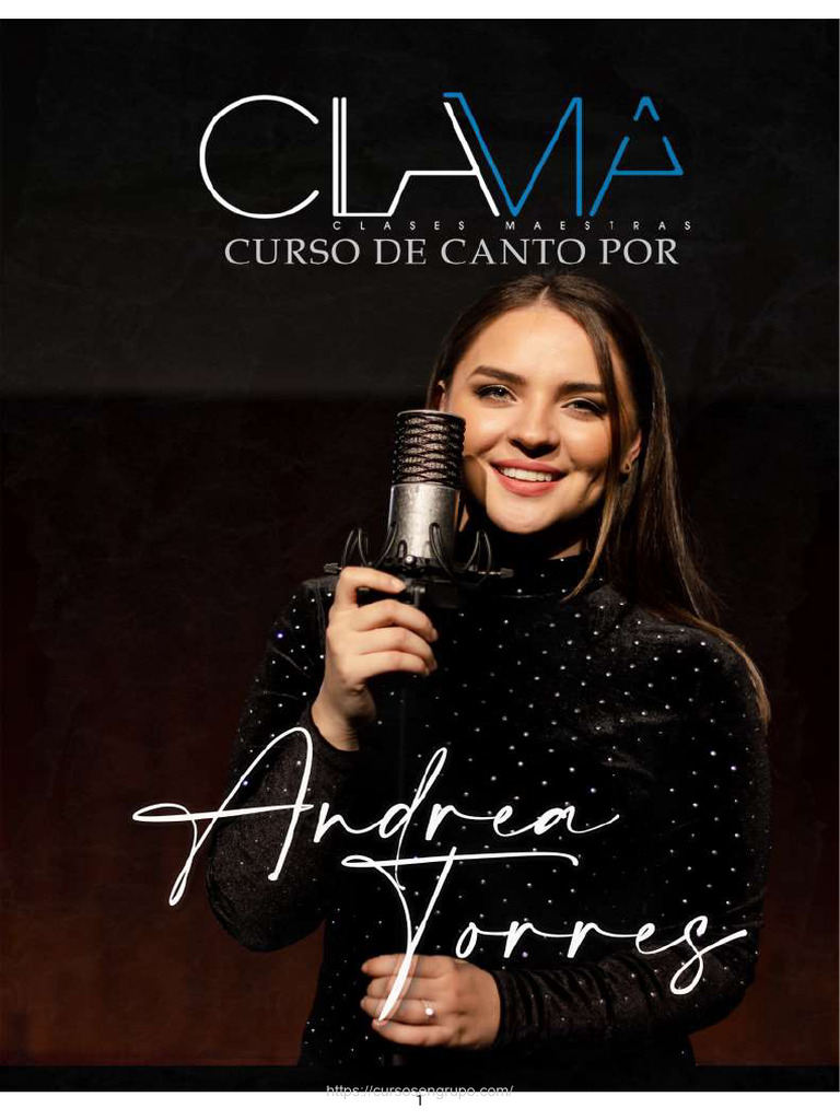 Clama Curso de Canto Andrea Torres PDF | PDF | Escala (música) | Micrófono