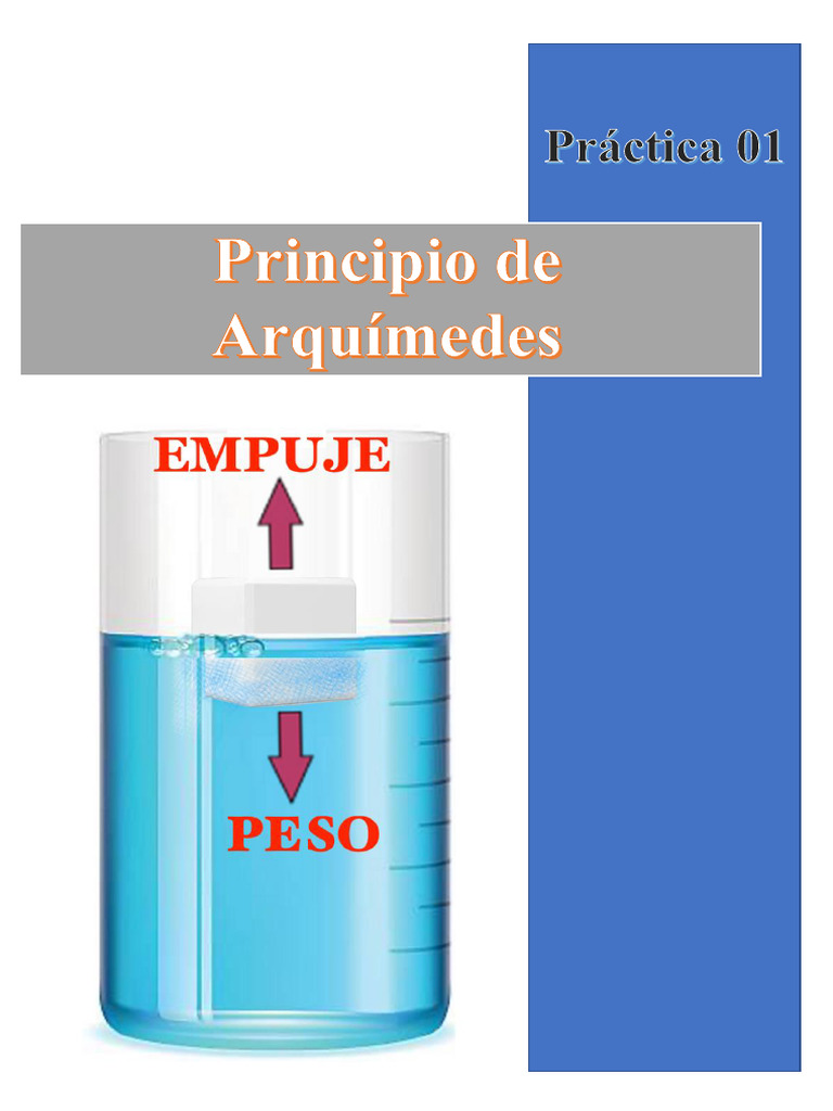 Práctica 1 - Principio de Arquímedes | PDF | Masa | Cantidades fisicas Práctica 1 - Principio de Arquímedes | PDF | Masa | Cantidades fisicas