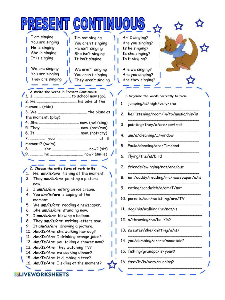 PDF Present Continuous | PDF