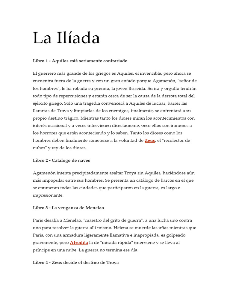 La Ilíada | PDF | Héctor | Aquiles