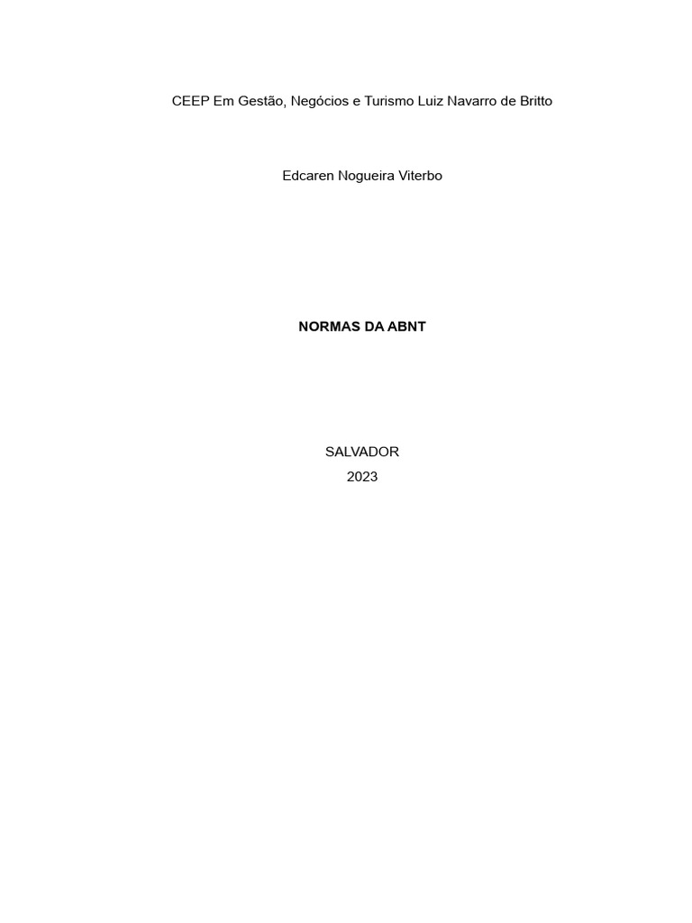 Regras Do ABNT | PDF | Padronização | Abstract (resumo)