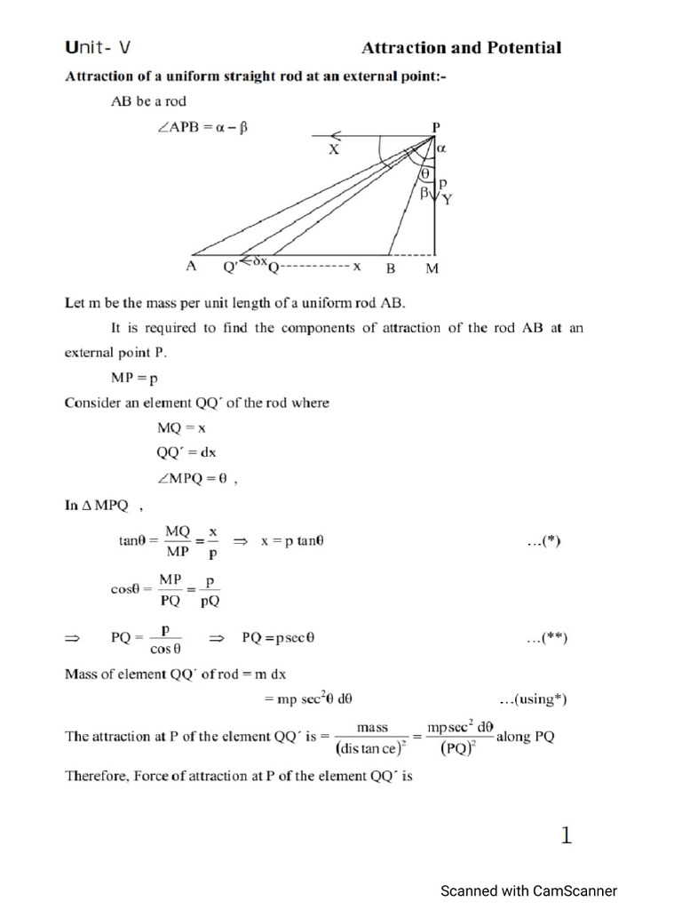 M. SC 4th Sem Maths Mechanics DR Pradeep Porwal | PDF