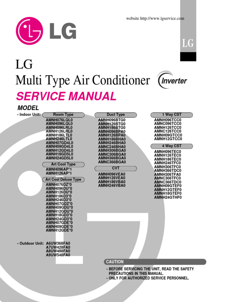 LG SM FM37 FM57 Fa0 | PDF | Air Conditioning | Pipe (Fluid Conveyance)
