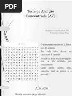 Teste de Atenção e Concentração | PDF | Inteligência | Tempo